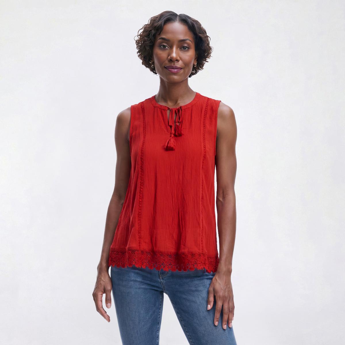 Click here for Womens Angels Forever Young Maia Sleeveless Crinkl... prices